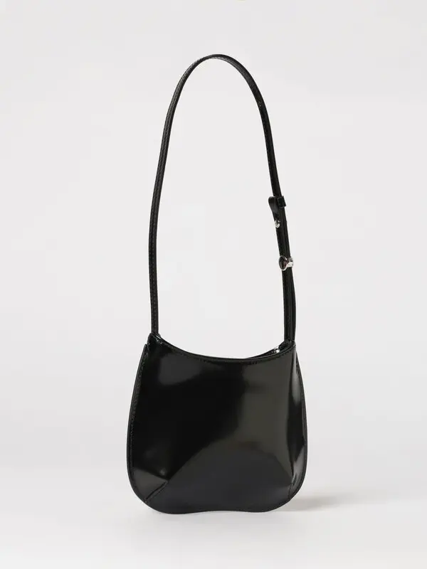 Jacquemus Le Petit Bisou Brushed Leather Bag - Black