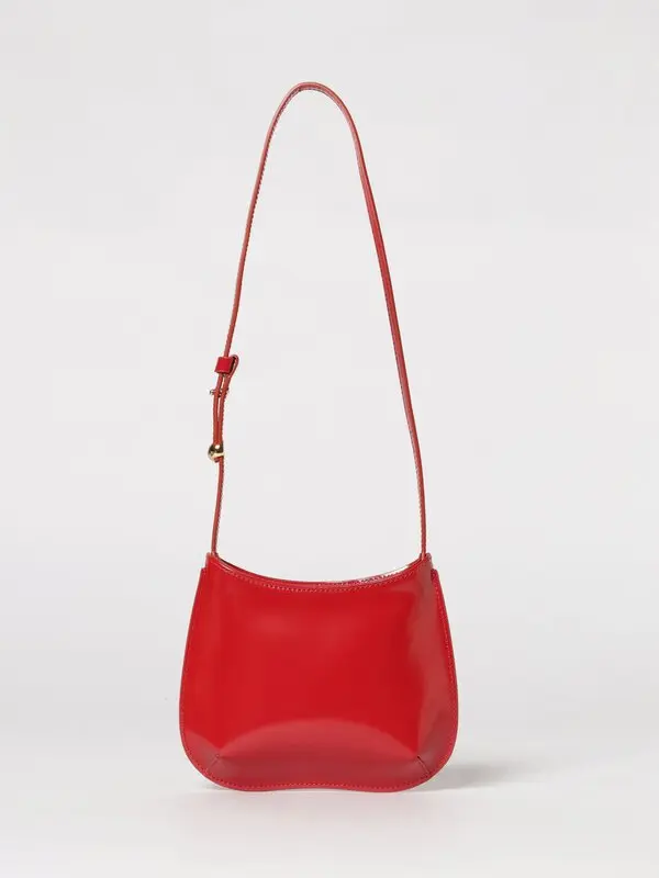 Jacquemus Le Petit Bisou Brushed Leather Bag - Red