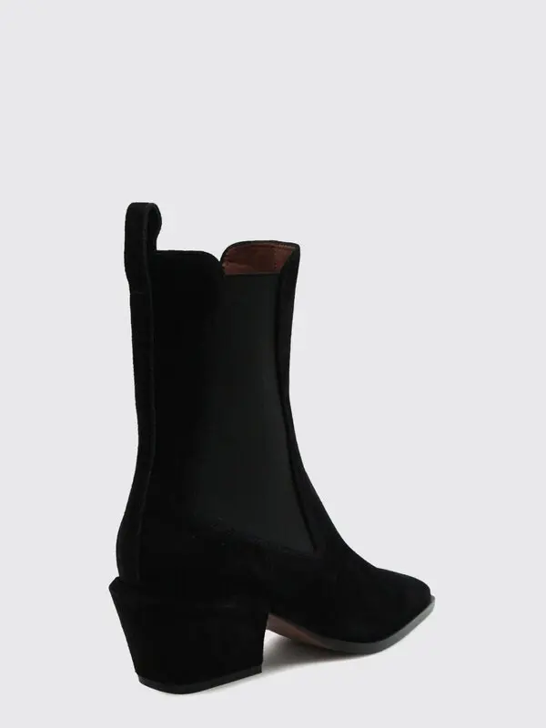 Paris Texas Bettina Suede Western Chelsea Boots - Black