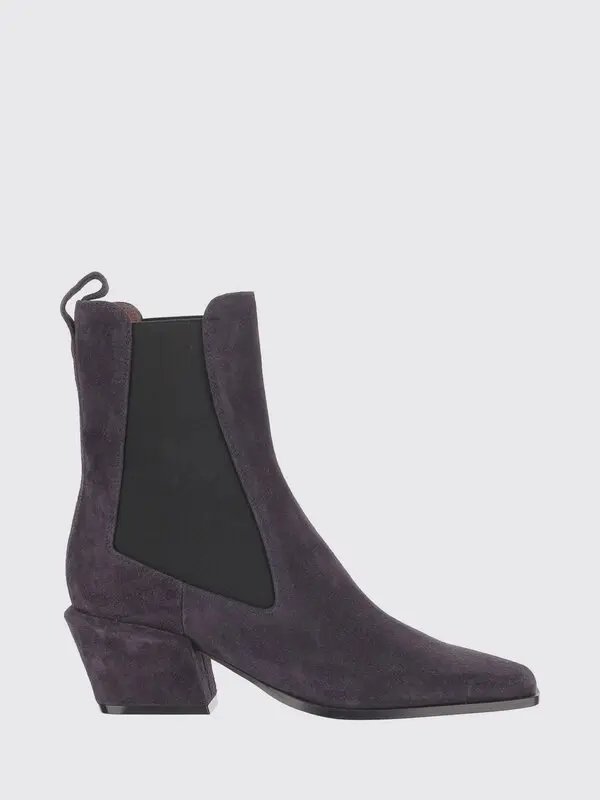 Paris Texas Bettina Suede Western Chelsea Boots - Violet