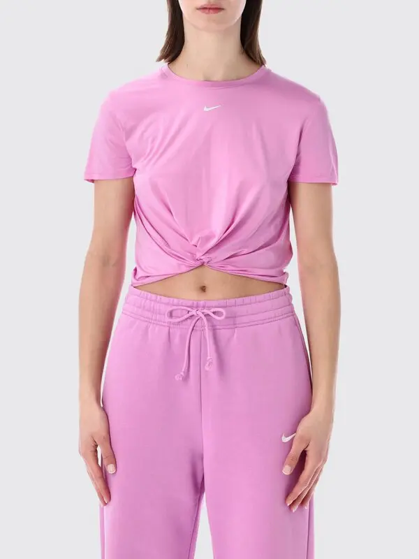 Nike Jersey Cropped T-shirt - Fuchsia