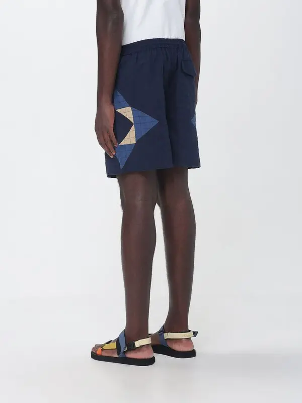 A.p.c. Quilted Cotton And Linen Connor Shorts