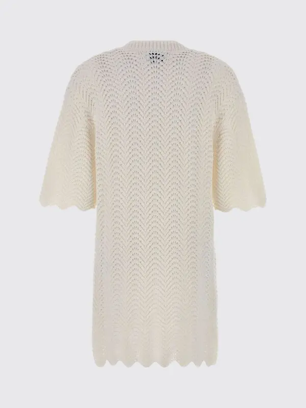Loulou De Saison Crochet Knit Mini Dress