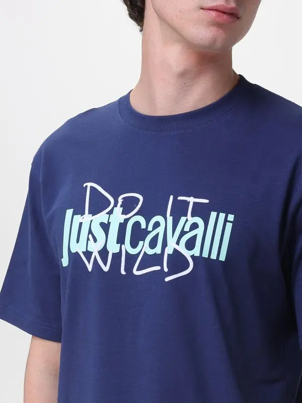 Just Cavalli Cotton T-shirt With Logo