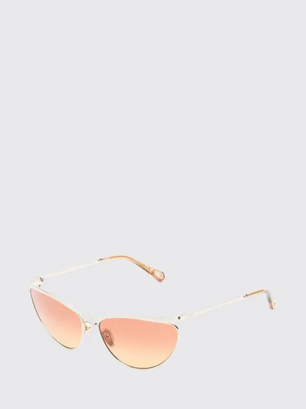 Chloé Uma Metal Cat Eye Sunglasses - Silver