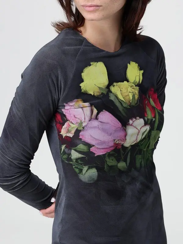 MSGM Long Sleeve Printed Dress