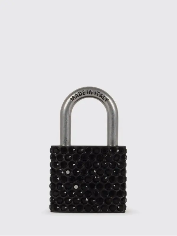 Balenciaga Padlock Keychain With Rhinestones