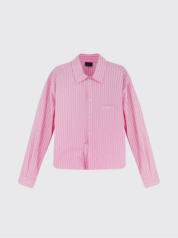 Balenciaga Striped Cotton Casual Shirt