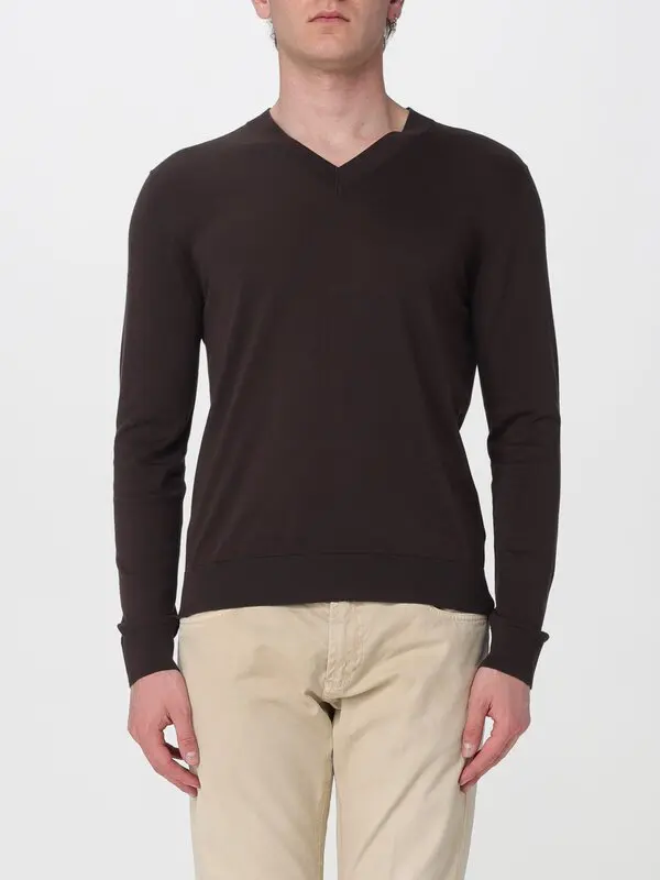 PAOLO PECORA Silk Blend V-neck Sweater