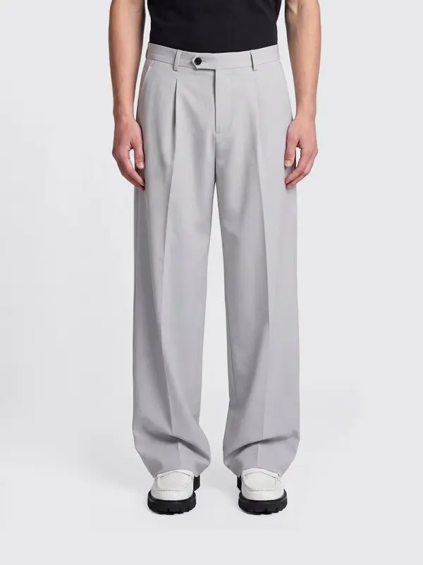 MTL STUDIO Wool Blend Wide Leg Trousers