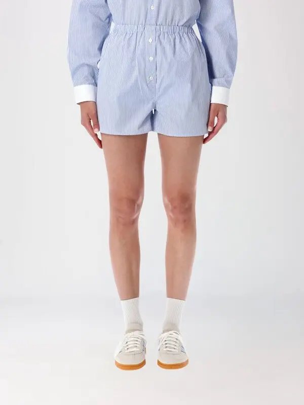 SPORTY & RICH Striped Cotton Boxer Shorts