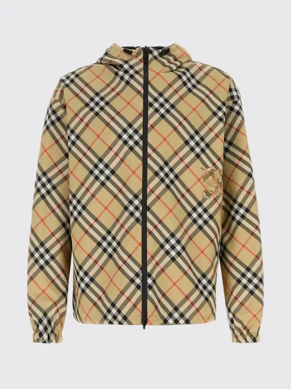 Burberry Check Polyester Hooded Jacket