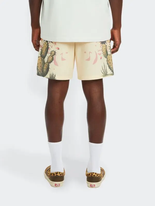 BARROW Printed Cotton Sports Shorts