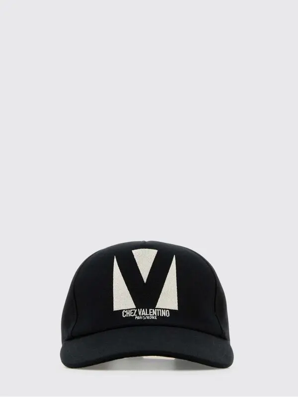 Valentino Garavani Chez Cotton Canvas Hat - Black