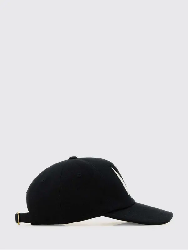 Valentino Garavani Chez Cotton Canvas Hat - Black