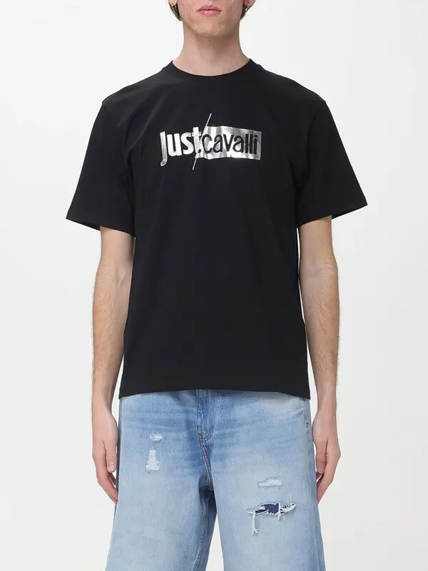 Just Cavalli Laminated Cotton T-shirt