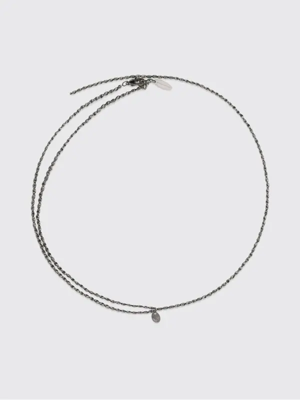 Brunello Cucinelli Faceted Metal Necklace - Black
