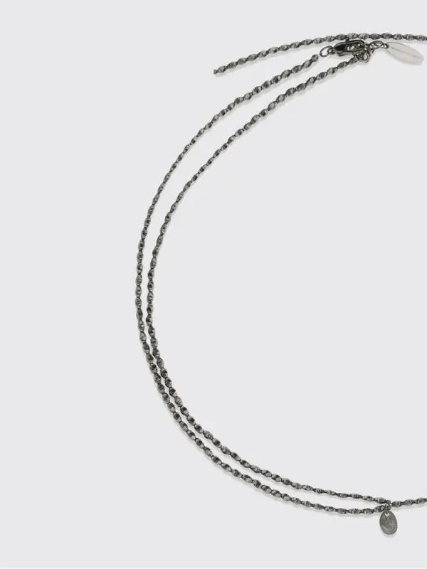 Brunello Cucinelli Faceted Metal Necklace - Black