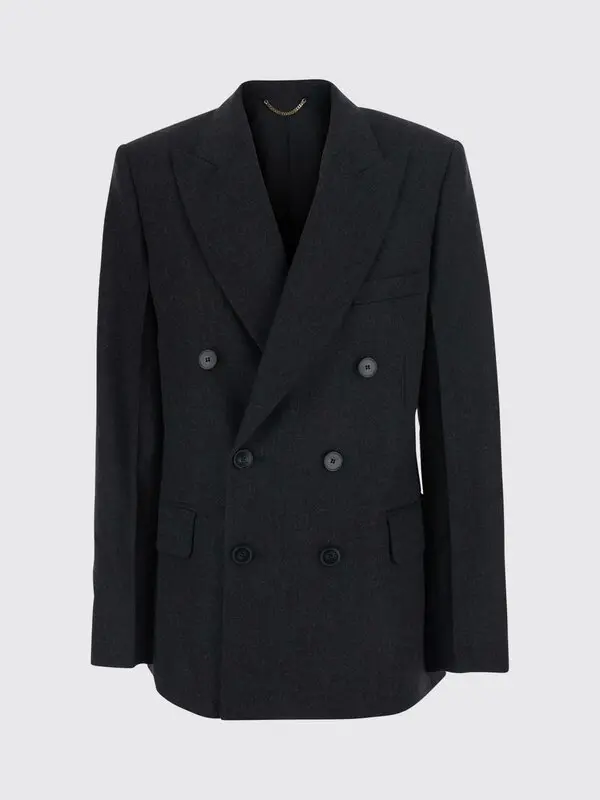 Victoria Beckham Double-breasted Wool Blazer With Peak Lapels