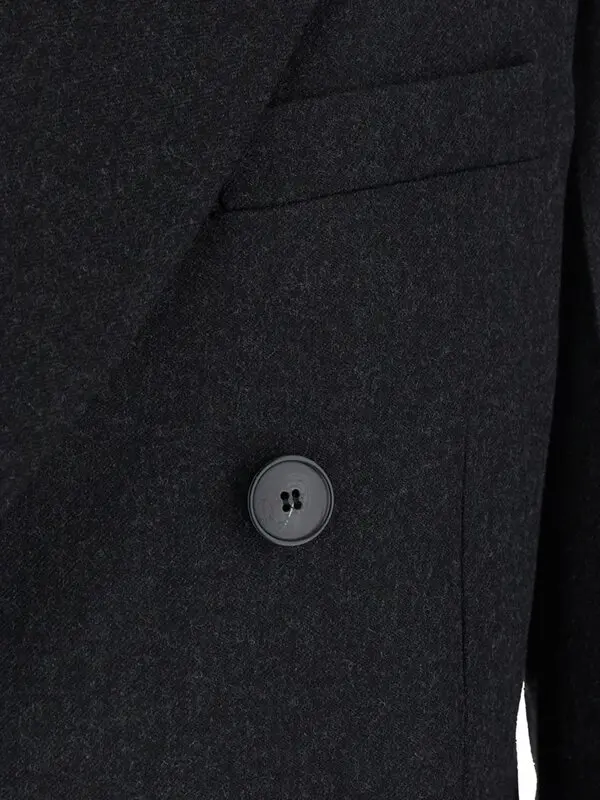 Victoria Beckham Double-breasted Wool Blazer With Peak Lapels