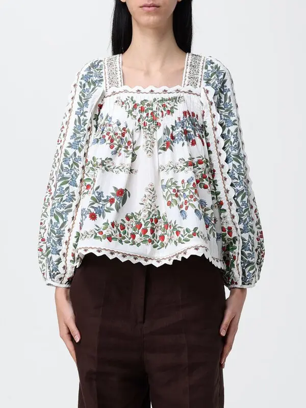 Farm Rio Fruit Beauty Printed Cotton Blouse