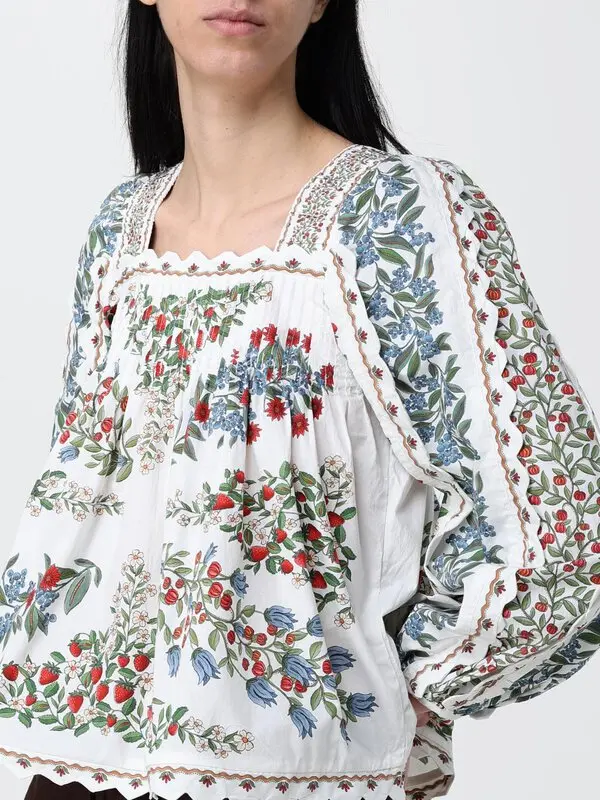 Farm Rio Fruit Beauty Printed Cotton Blouse