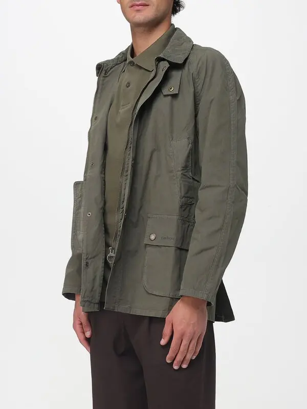 Barbour Waxed Cotton Jacket - Olive