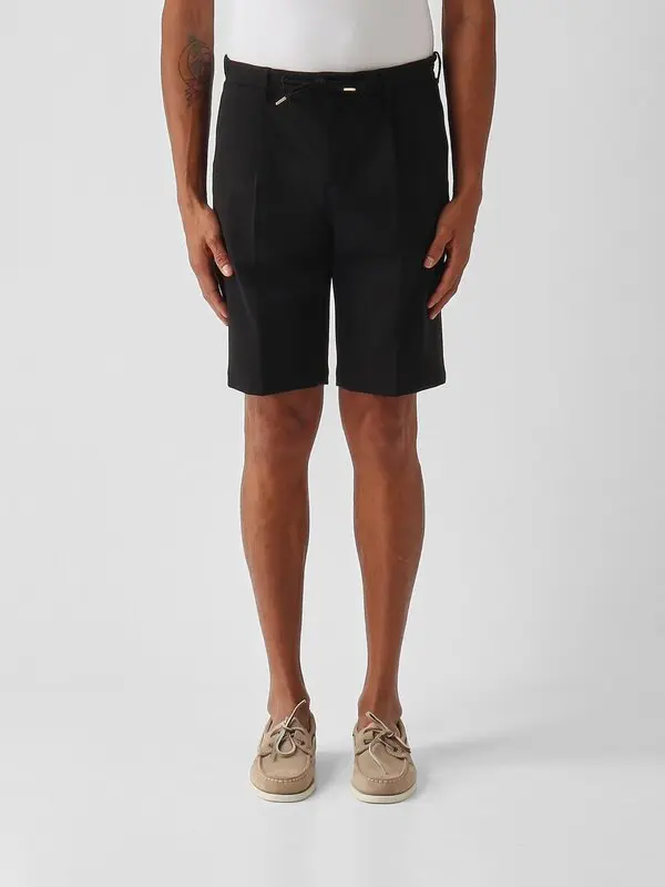 BRIGLIA 1949 Elasticated Waistband Shorts - Black