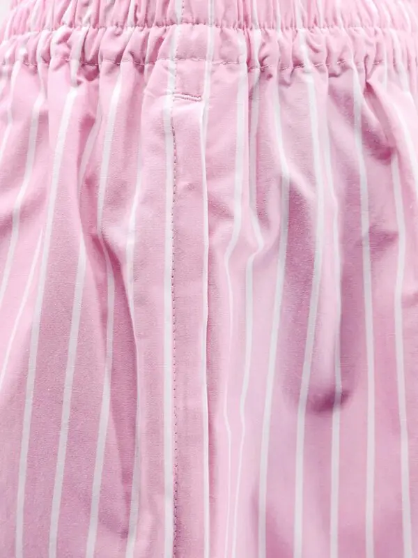 Balenciaga Striped Cotton Shorts