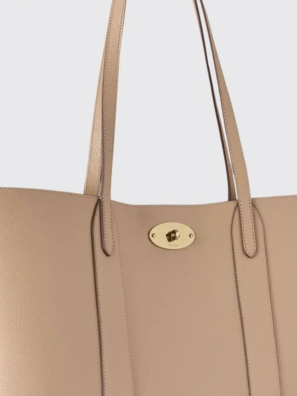 Mulberry Bayswater Small Grained Calfskin Tote Bag - Beige