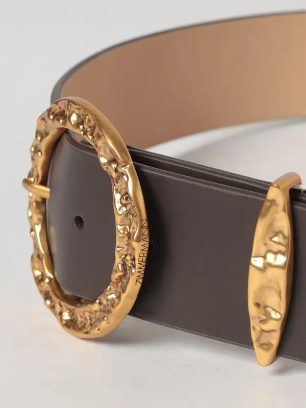 Zimmermann Solena Leather Belt - Brown