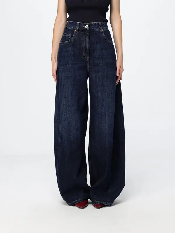 Brunello Cucinelli Wide-leg Jeans - Blue