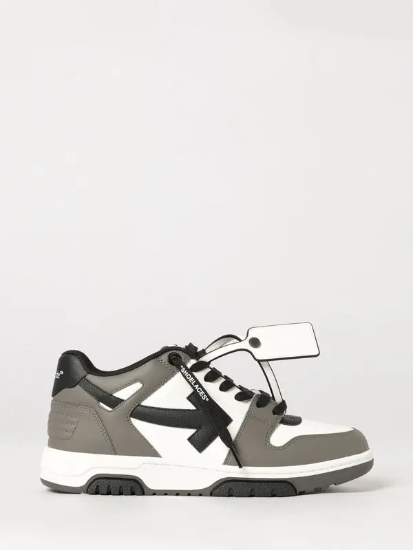 Off-White Bi Calf Leather Low-top Sneakers - Grey