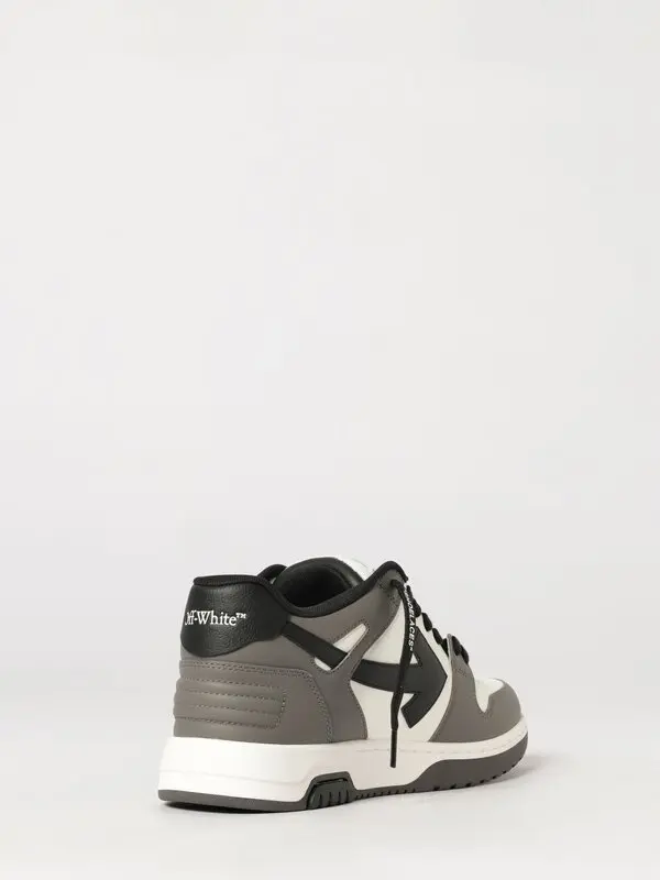 Off-White Bi Calf Leather Low-top Sneakers - Grey