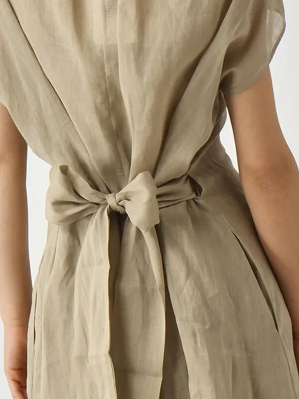 MEIMEIJ Ramie Chemisier Dress