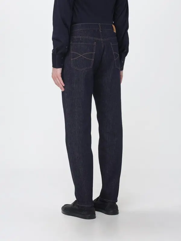 Brunello Cucinelli Slim Fit Five-pocket Cotton Jeans