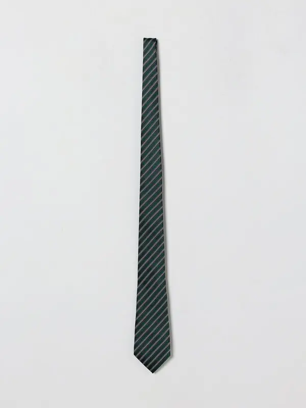 Zegna Striped Neck Tie - Green
