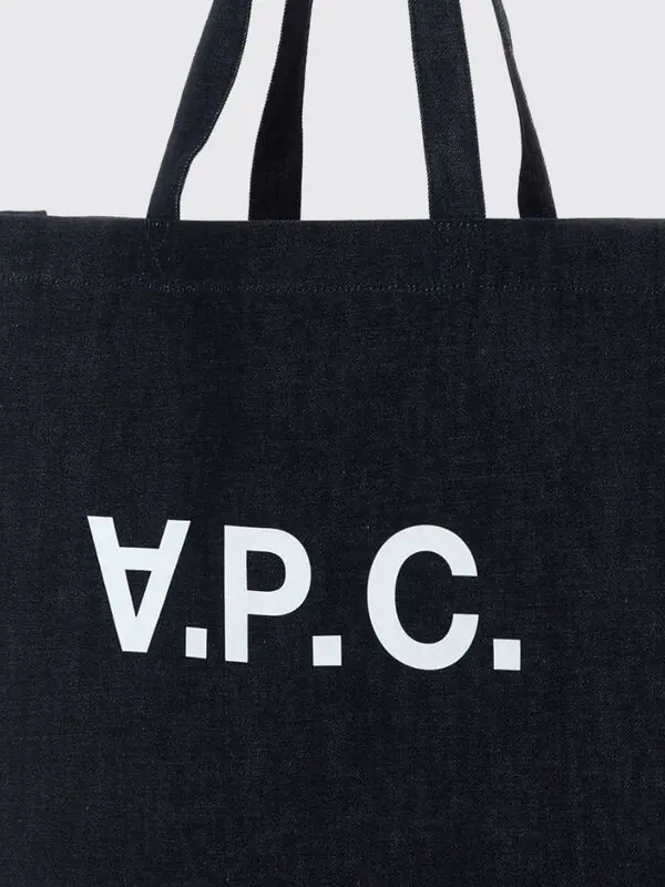 A.p.c. Cotton Denim Tote Bag