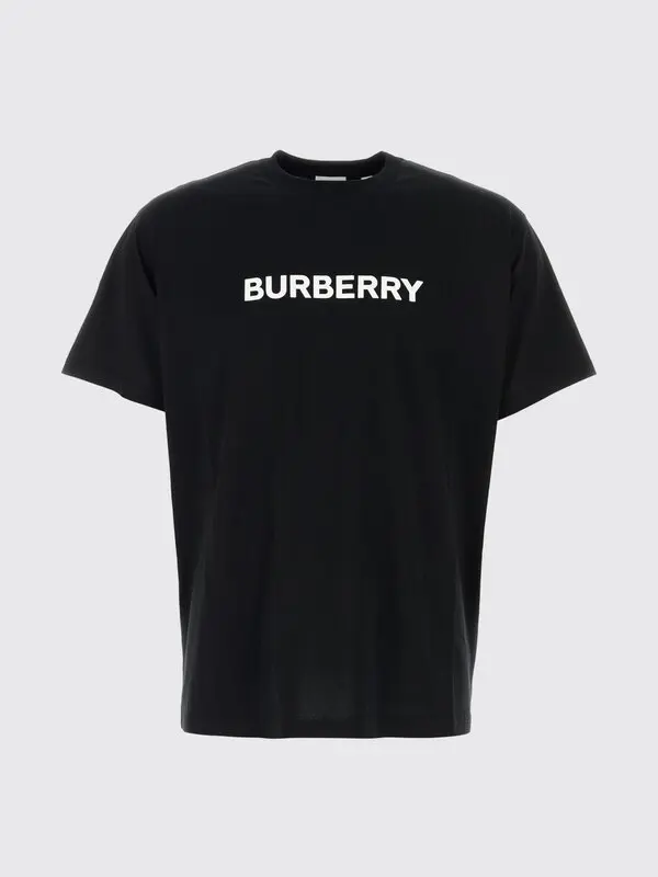 Burberry Cotton T-shirt With Logo - Black