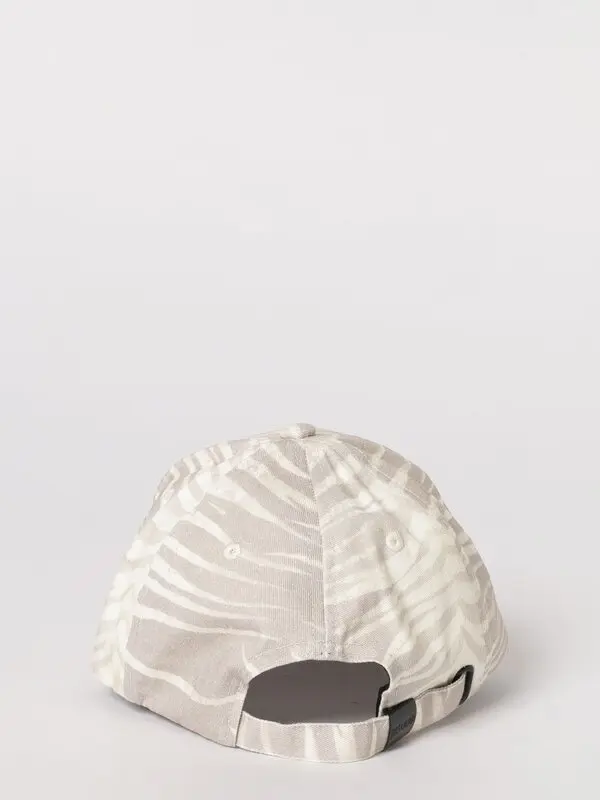 Just Cavalli Zebra Print Cotton Twill Baseball Cap