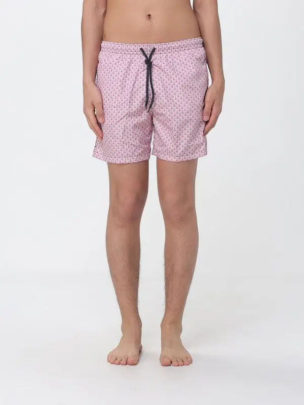 DRUMOHR Printed Polyester Swim Shorts - Black