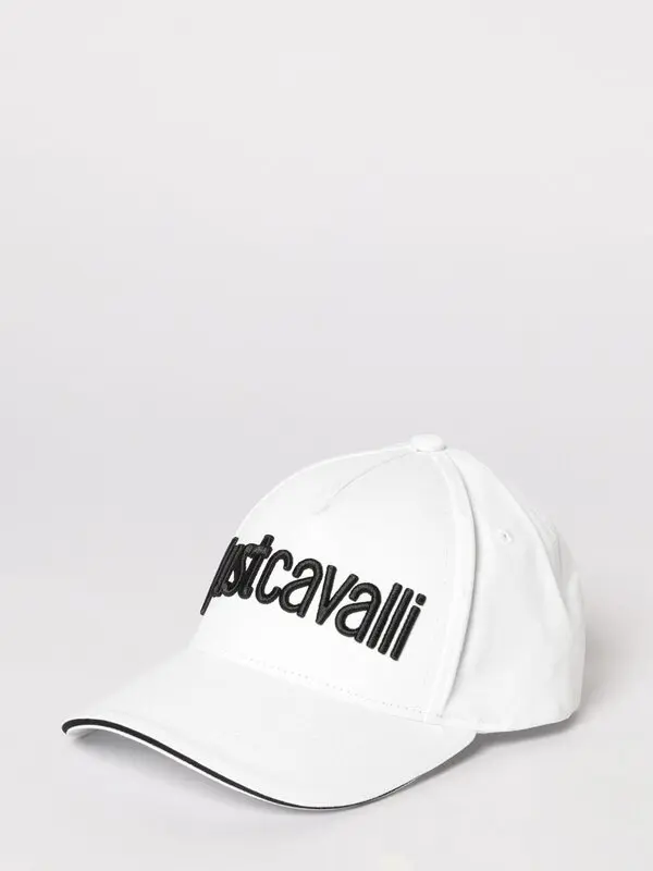 Just Cavalli Cotton Twill Baseball Cap With Embroidered Logo
