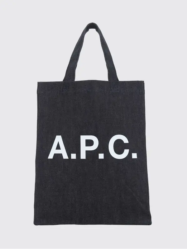 A.p.c. Lou Cotton Denim Tote Bag