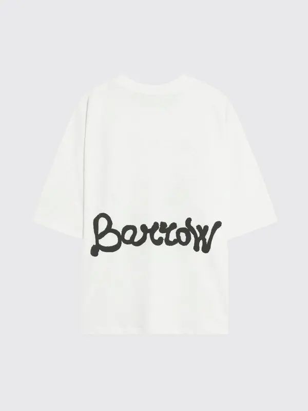 BARROW Cotton T-shirt With Graphic Print - White