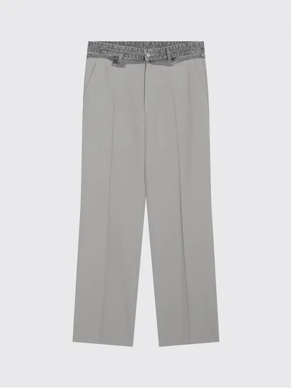 MAISON MARGIELA Virgin Wool Blend Wide Leg Trousers