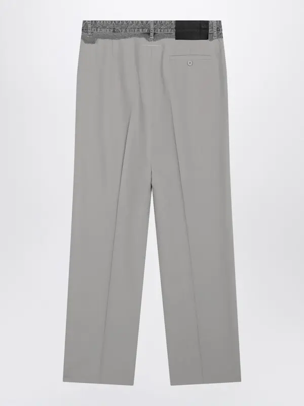MAISON MARGIELA Virgin Wool Blend Wide Leg Trousers