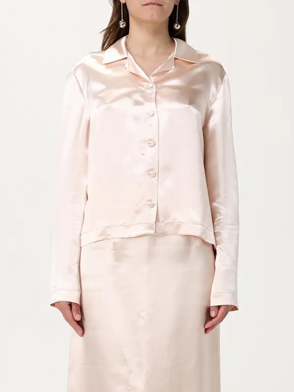 Philosophy Di Lorenzo Serafini Satin Button-up Shirt - Pink