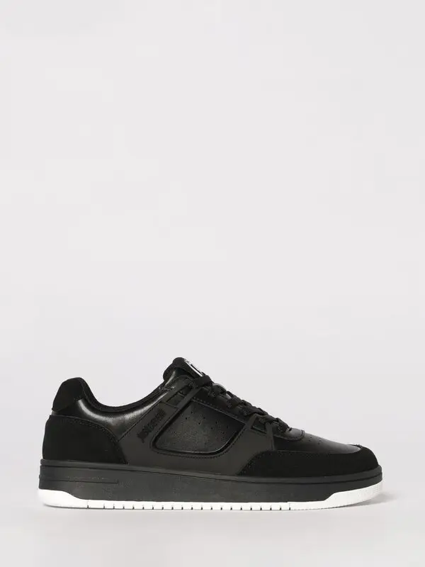 Just Cavalli Leather Sneakers - Black
