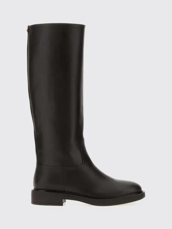 GIANVITO ROSSI Ascott Knee-high Boots In Calfskin Leather - Coffee