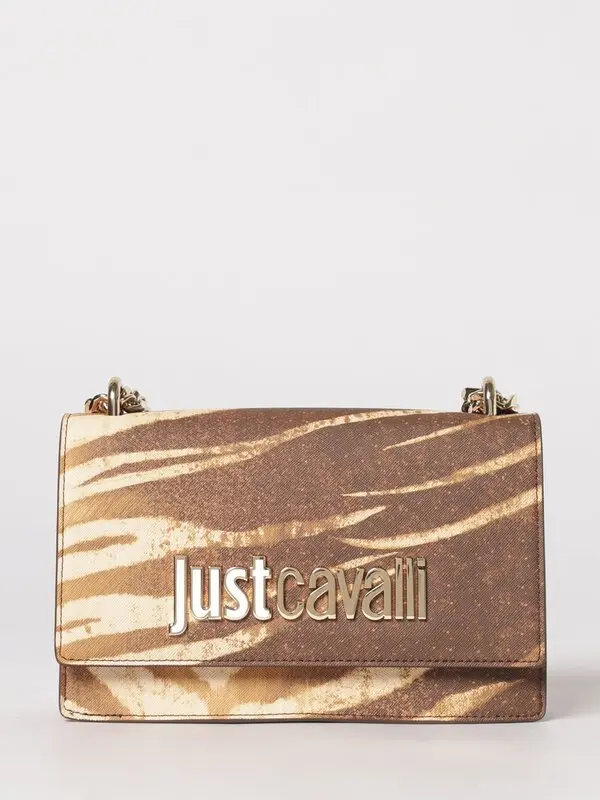 Just Cavalli Zebra Print Saffiano Faux Leather Mini Shoulder Bag